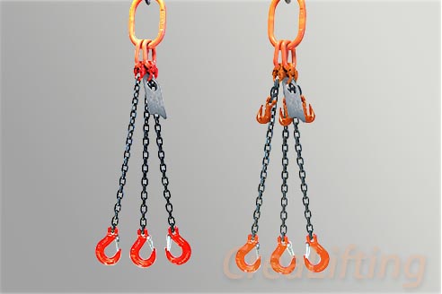 3 Leg Chain Sling - G 80 Alloy Chain Sling 3 Leg - CreaLifting