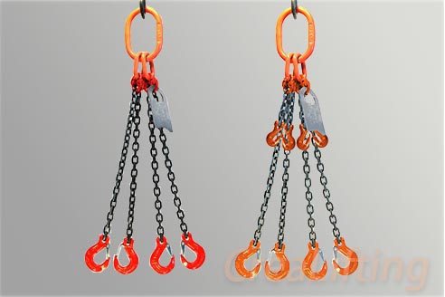 4 leg chain sling - Grade 80 alloy chain sling 4 leg - CreaLifting
